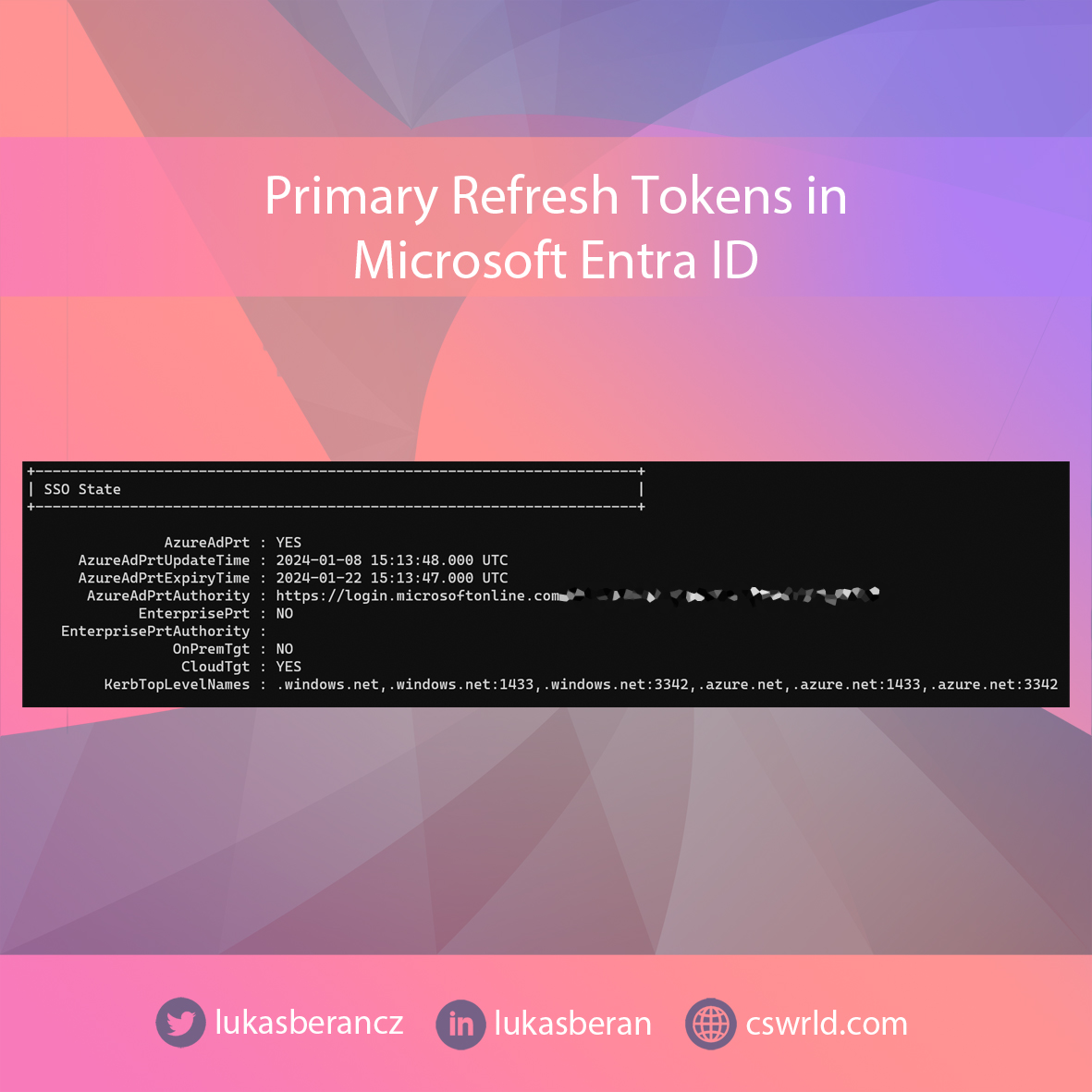 Understanding Primary Refresh Tokens in Microsoft Entra ID ... Understanding Primary Refresh Tokens in Microsoft Entra ID ...